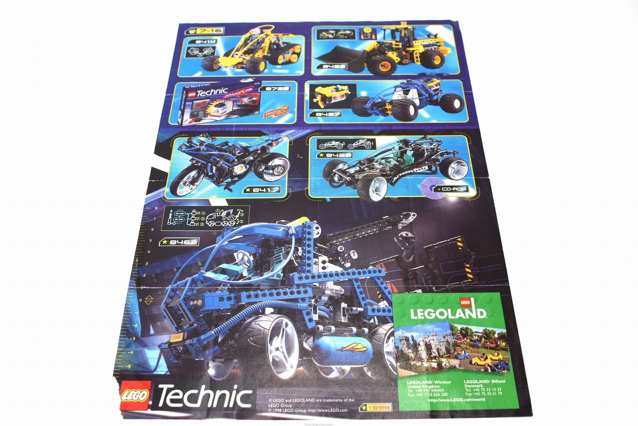 LEGO ulotka Technic [1998] A4 Krecik Sklep z Marzeniami